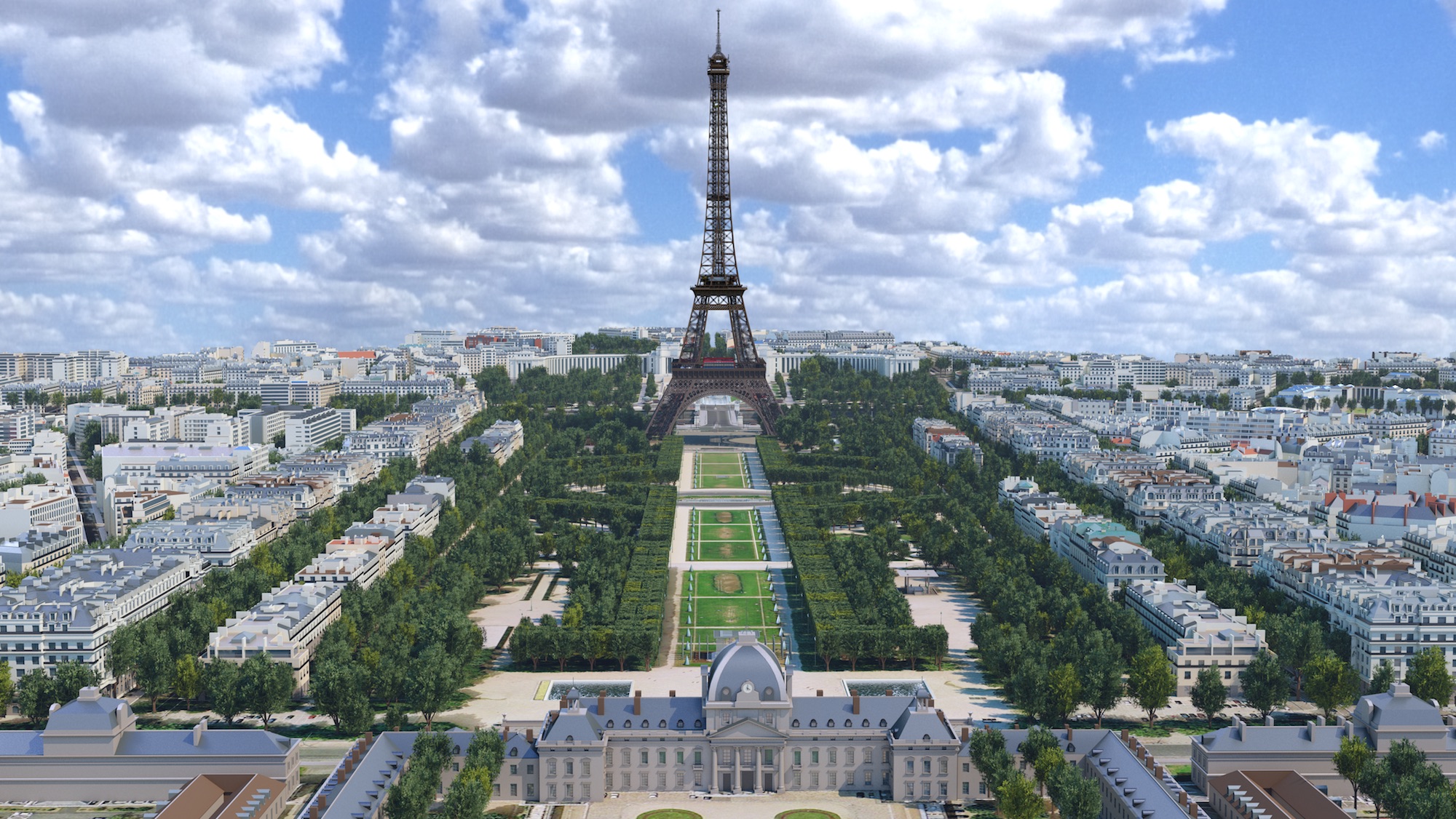 A 3D model that reimagines the Eiffel Tower landscape - 3D ADEPT MEDIA