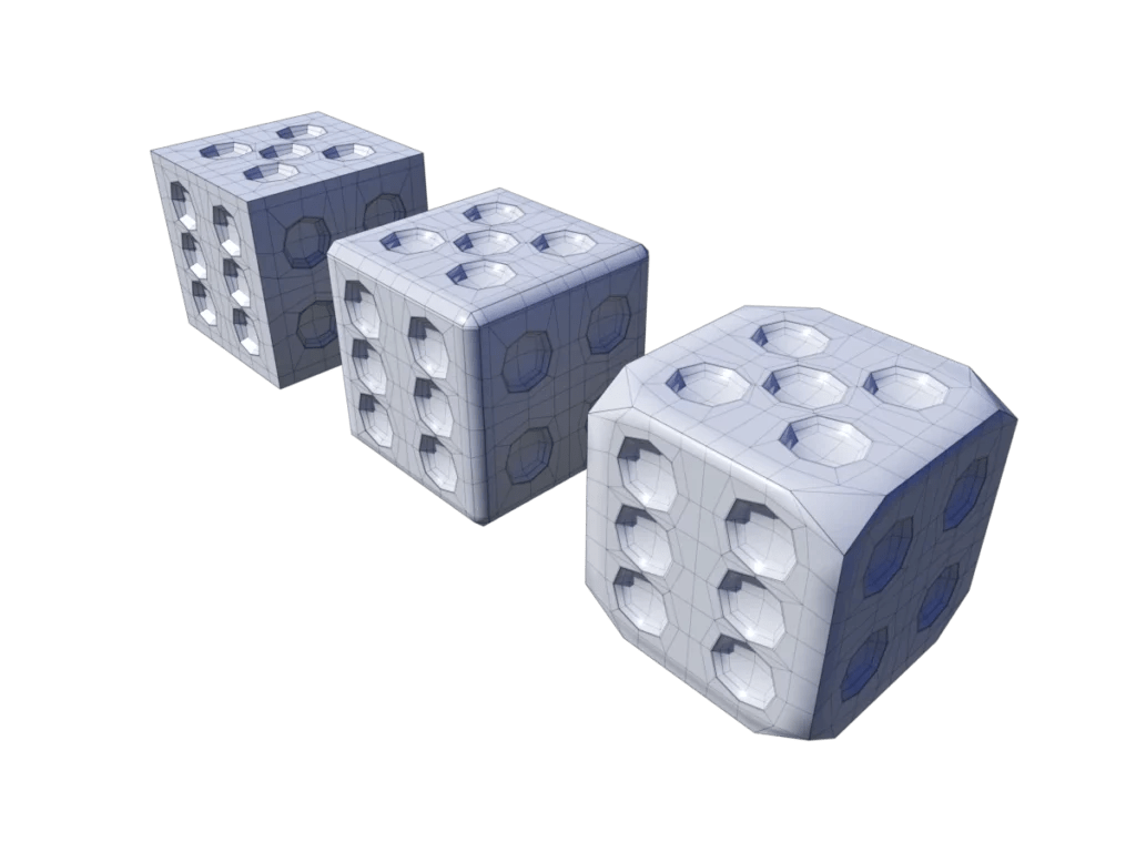 Dice Set Multi Color PBR 3D Model - 3D Models World