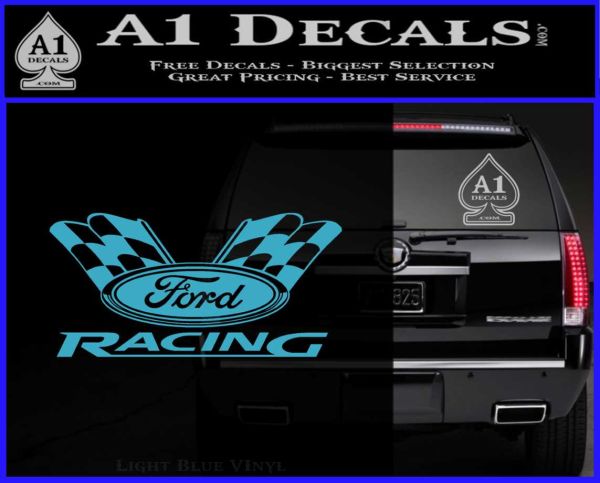 Ford Racing Decal Sticker Flags » A1 Decals
