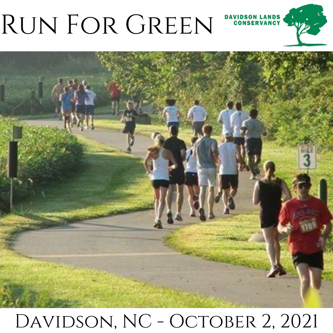 Run For Green is back October 2nd - Please support - About Davidson