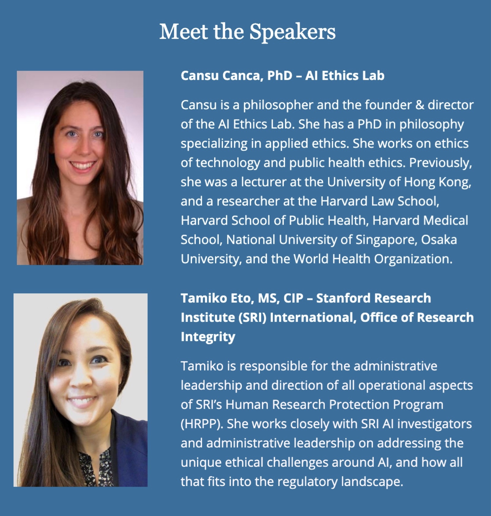 CITI Program, Webinar – 26.5.2020 - AI ETHICS LAB