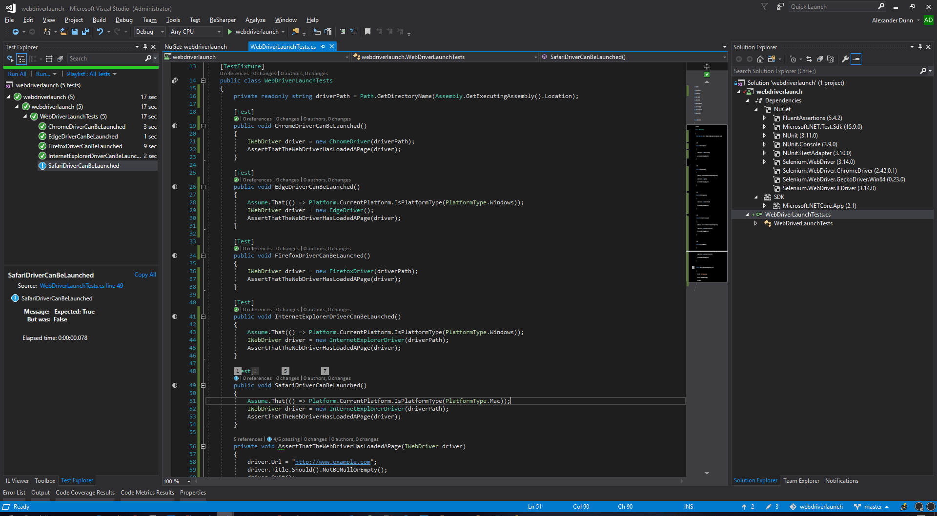 Launching Webdrivers In Net Core Alexander On Test