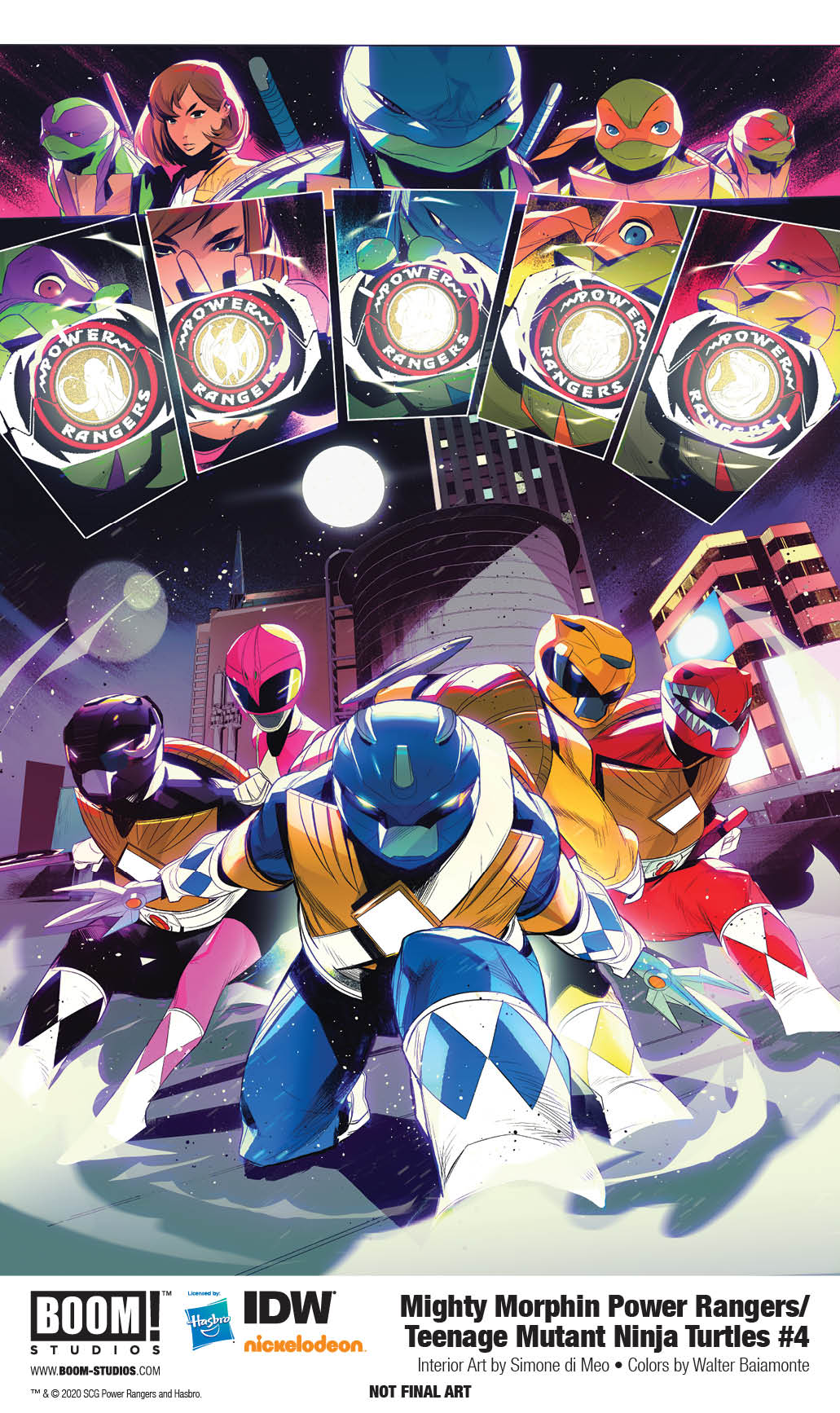 First Look: Mighty Morphin Power Rangers/Teenage Mutant Ninja Turtles ...