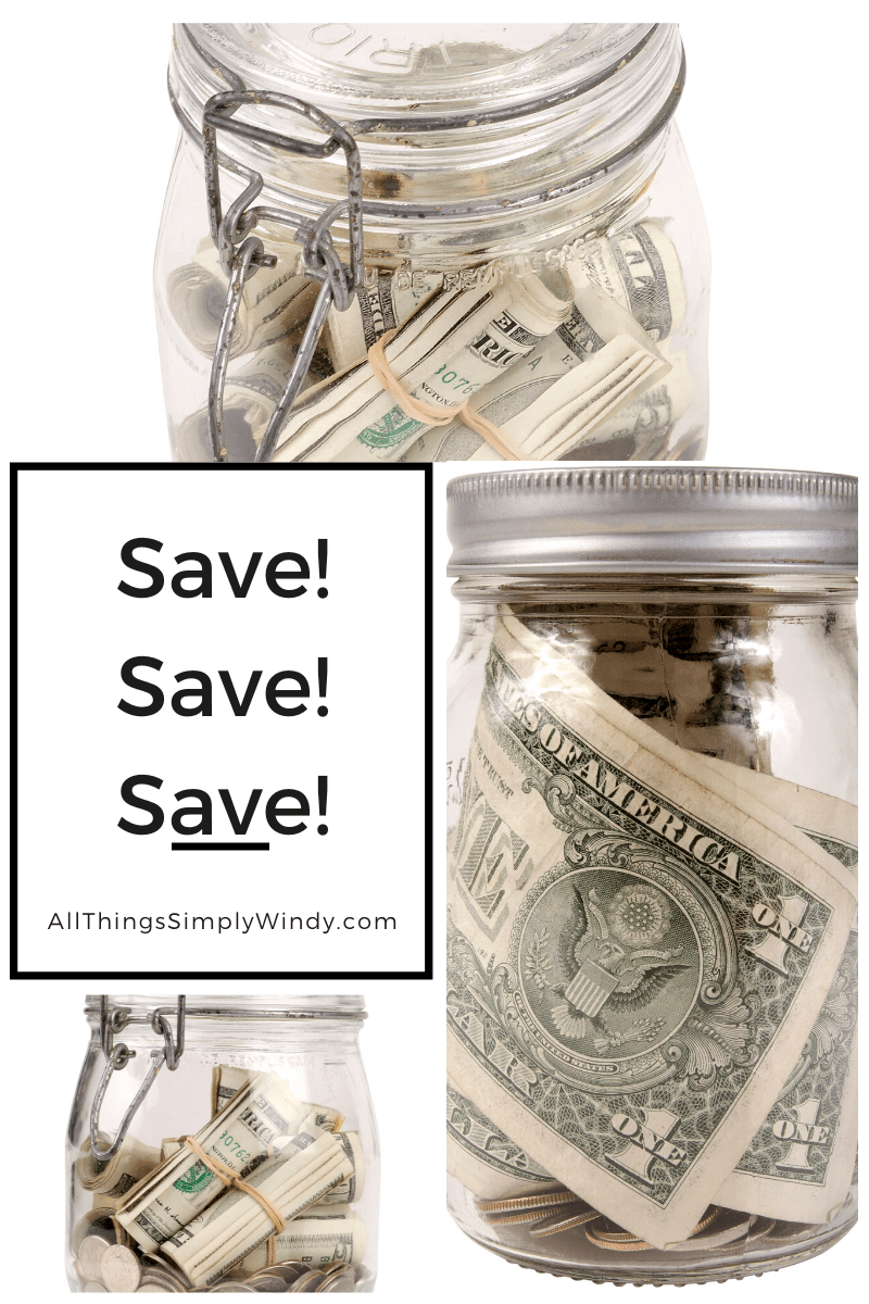 Save! Save! Save! Goal for 2020 - All Things Simply Windy