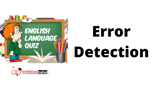 English language Quiz based on Error Detection