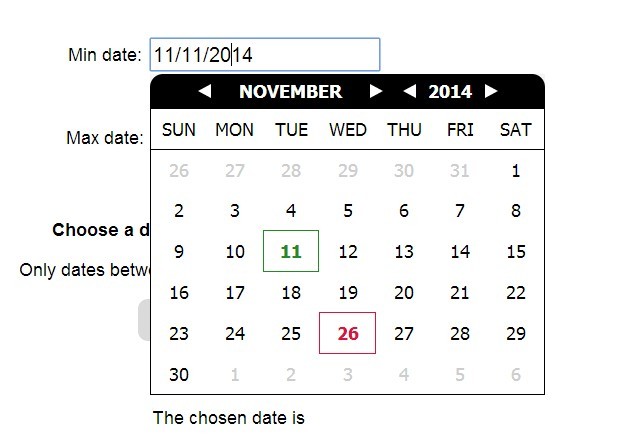 Simple Date Picker with AngularJS and jQuery - ngSimpleDatePick | Angular Script