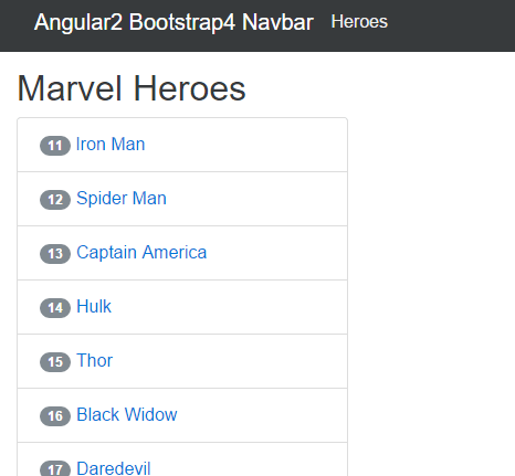 Angular2 Bootstrap4 Navbar | Angular Script