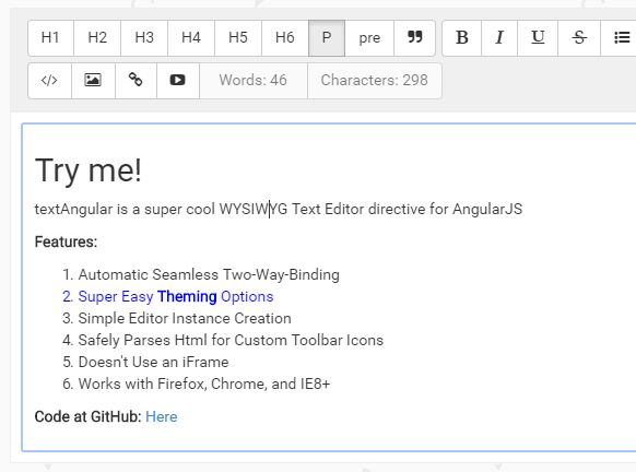Text Editorwysiwyg Editor For Angularjs Textangular Angular Script 2867