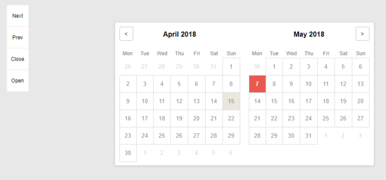 Animated Angular 2+ Datepicker | Angular Script
