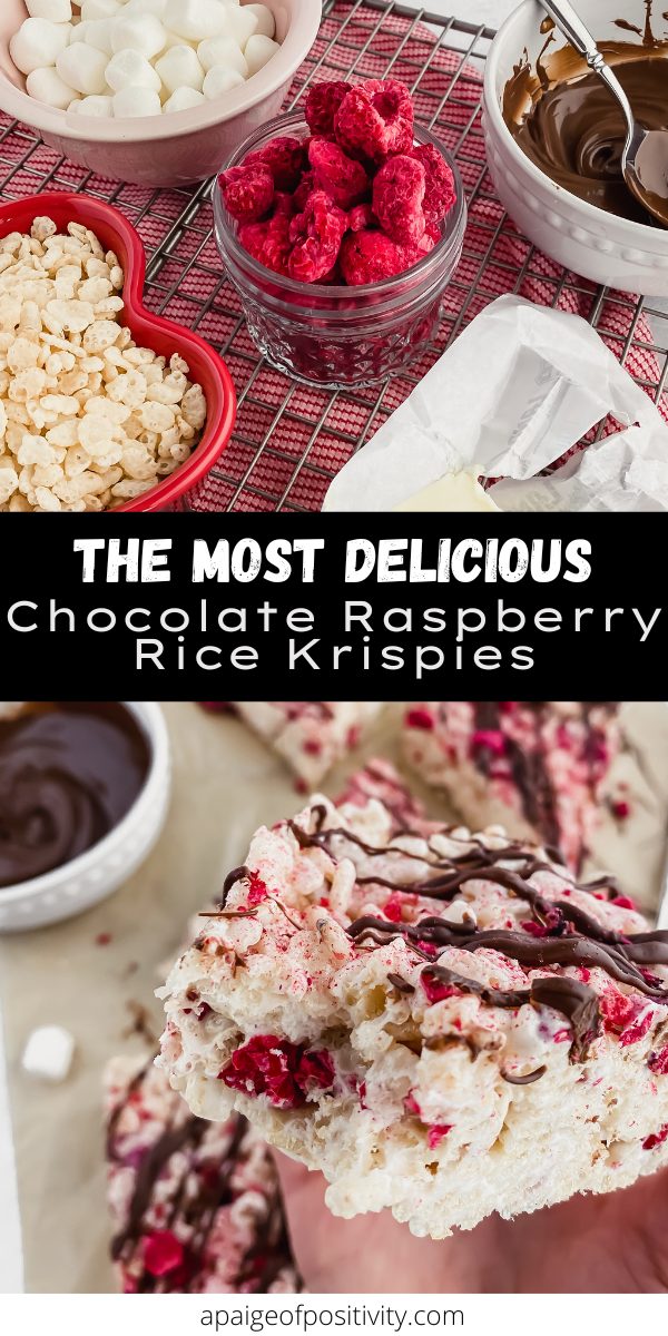 Raspberry Rice Krispie Treats - A Paige of Positivity
