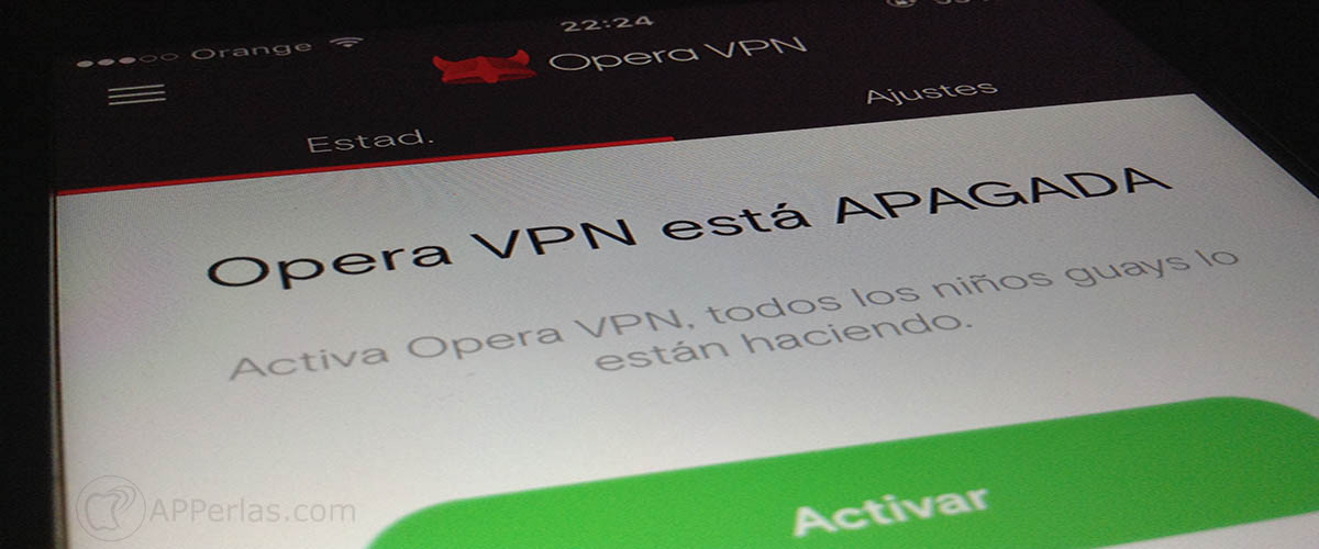 Opera VPN, un VPN gratuito para iOS