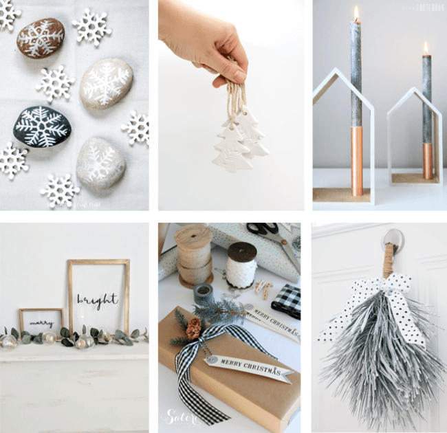 Beautiful Minimal Christmas Craft Ideas (you can DIY this weekend!) - A ...