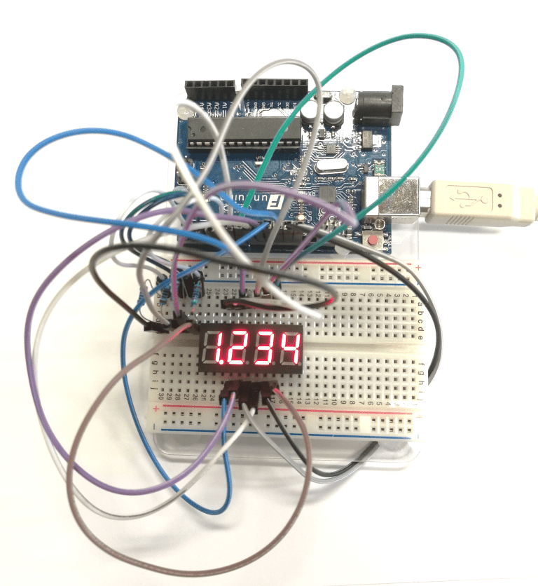 No. 3 - Four digit seven segment display | Arduino Tutorials and Kits for Arduino