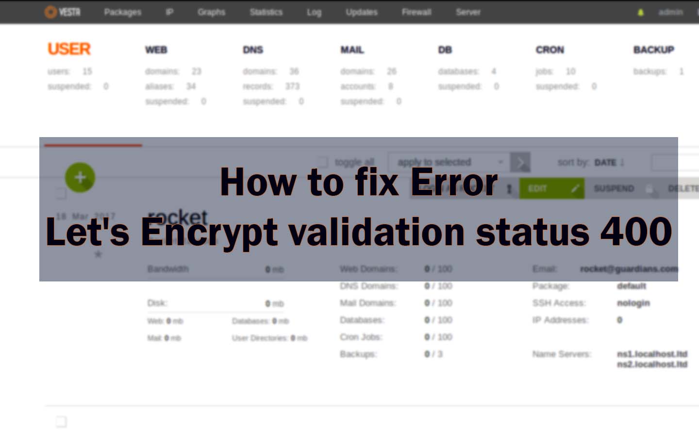 Solved How To Fix Error Lets Encrypt Validation Status 400