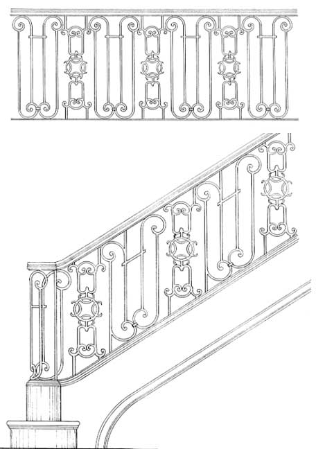 Stair Railing Design Drawings: Inspirations For You Balcony Or Bannister