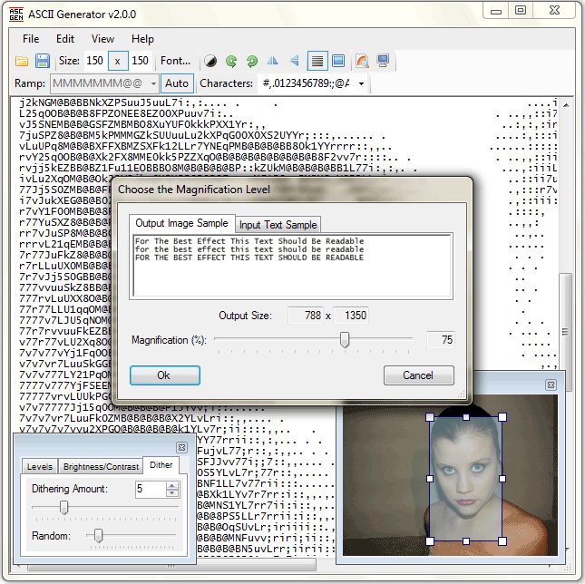 Creating a basic ASCII image | Ascgen 2