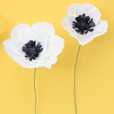 Crepe Paper Anemones - Ash and Crafts