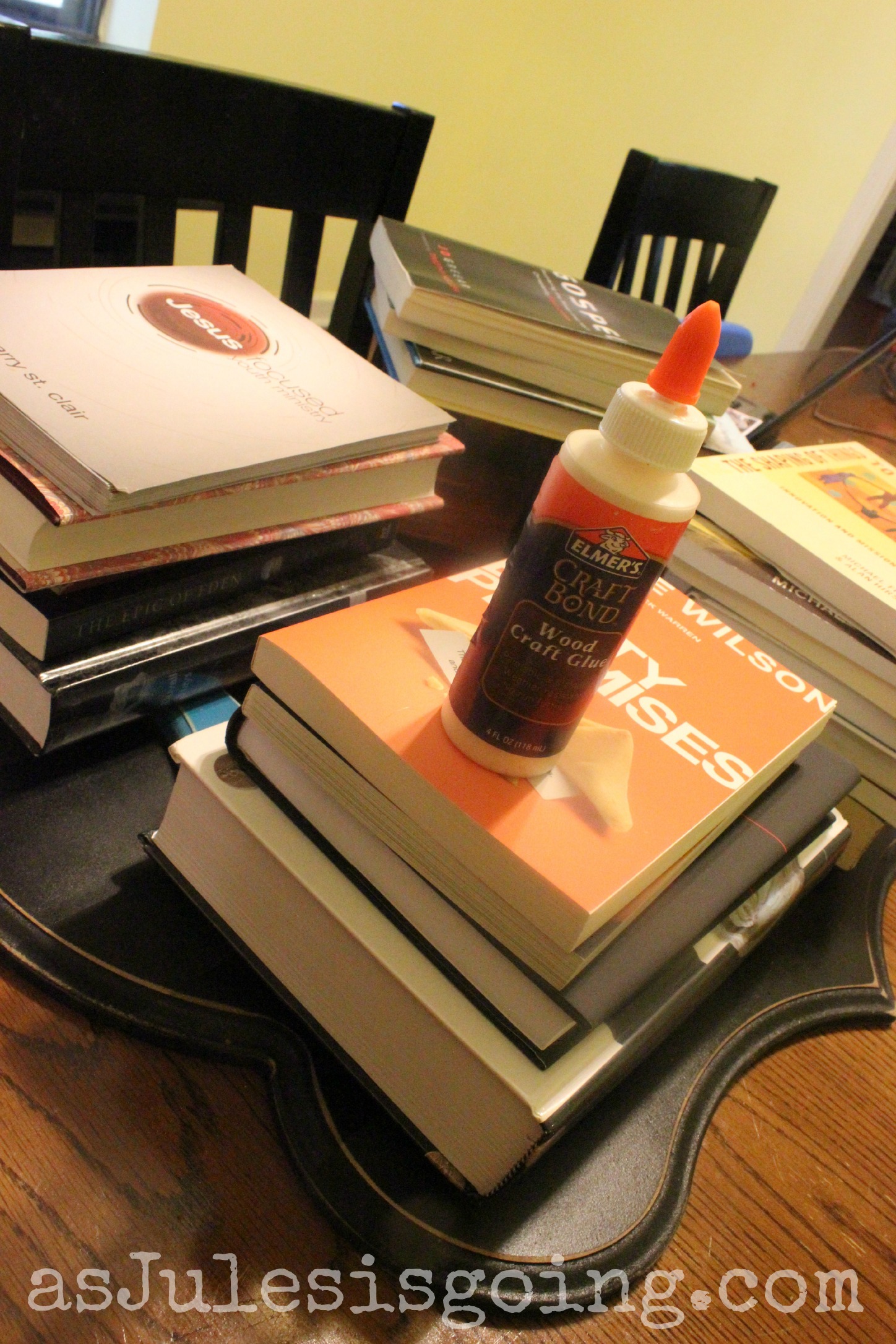 Layered Striped Picture Frame {tutorial} - as Jules is going