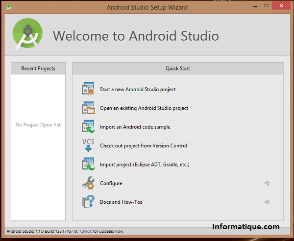 exemple application android studio