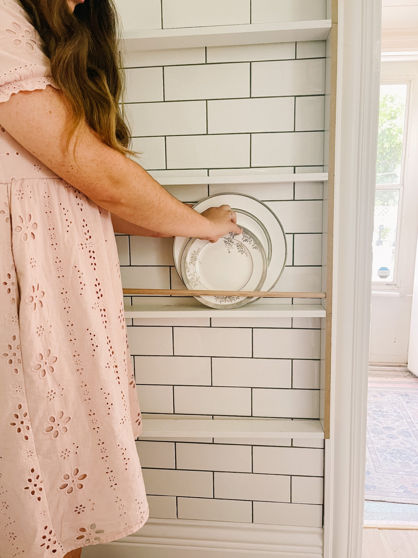 DIY Plate Rack Wall - at home with Ashley
