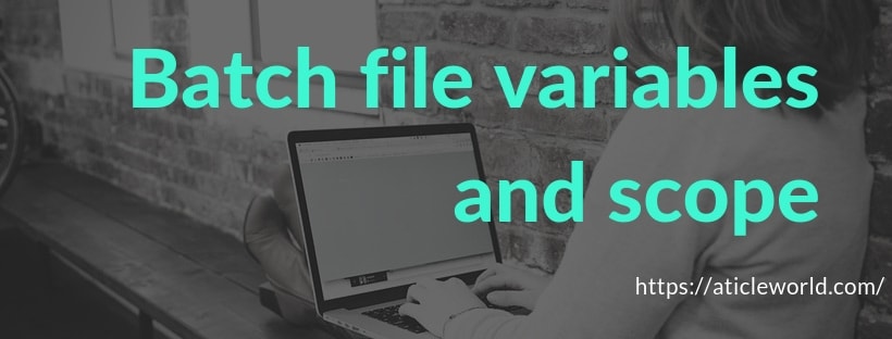 Batch file variables and scope - Aticleworld