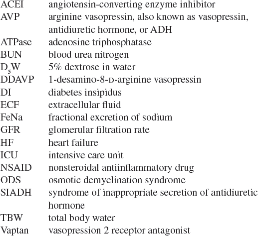 Disorders of Sodium and Water Homeostasis | Basicmedical Key