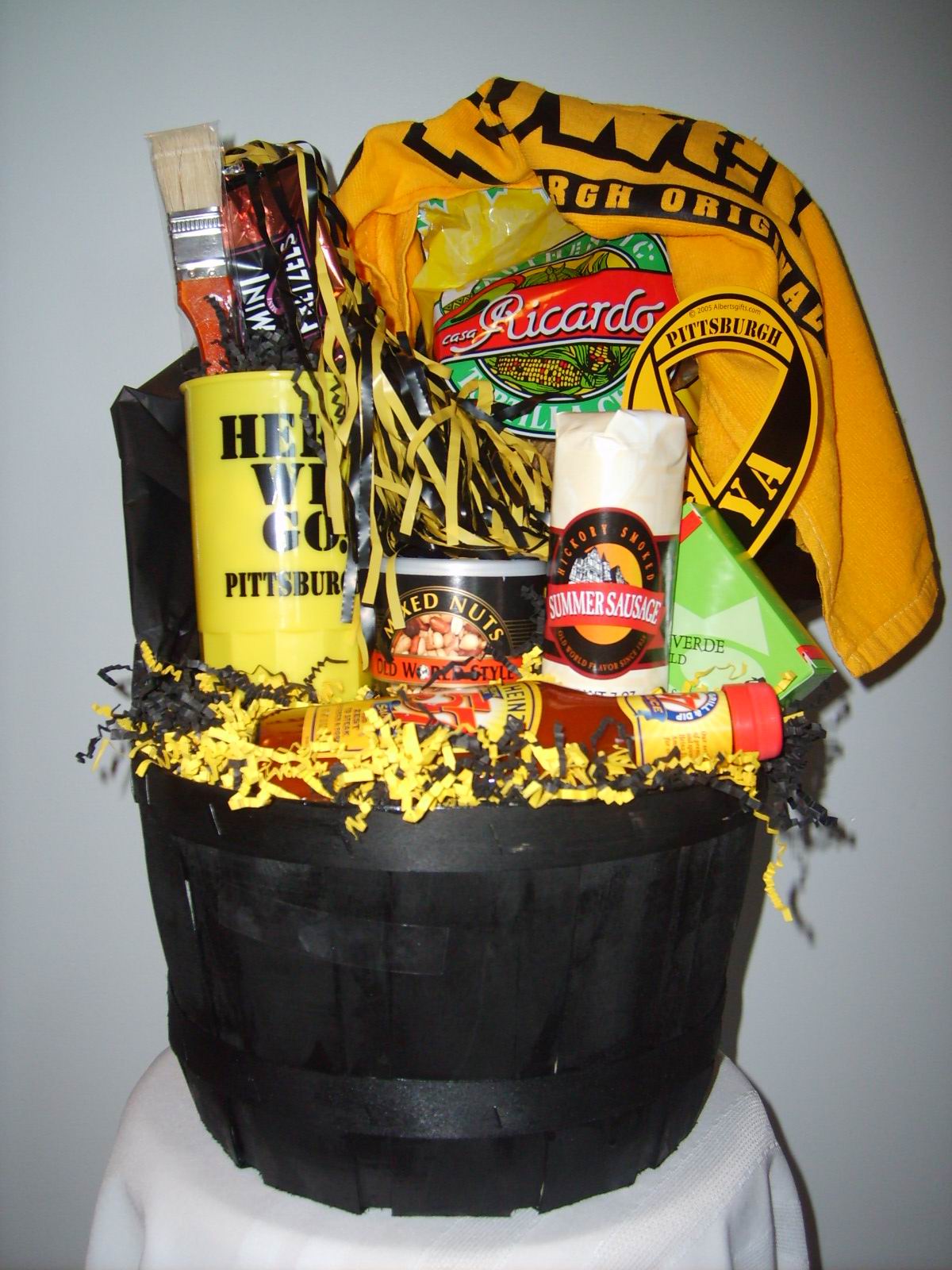 Let’s Go Steelers Basket | Whitewater Basket Factory