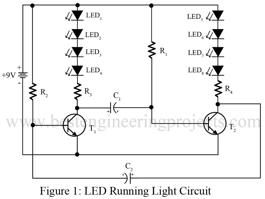 Running Led Circuit Diagram