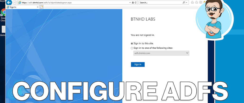 Setup Microsoft ADFS in Server 2019 - BTNHD