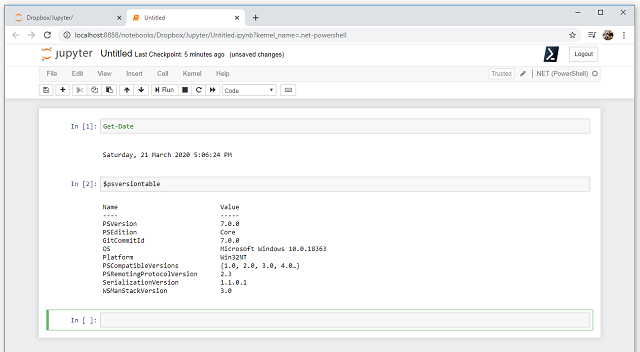 Getting Started With Local Powershell Jupyter Notebook Darrenjrobinson Bespoke Identity And