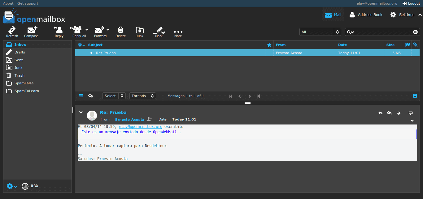OpenMailBox: el mejor e-mail del planeta | Desde Linux