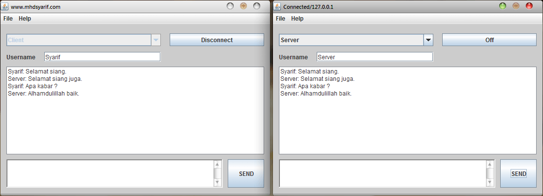 Aplikasi Socket Programming Java Sebagai Server Dan Client Di Netbeans