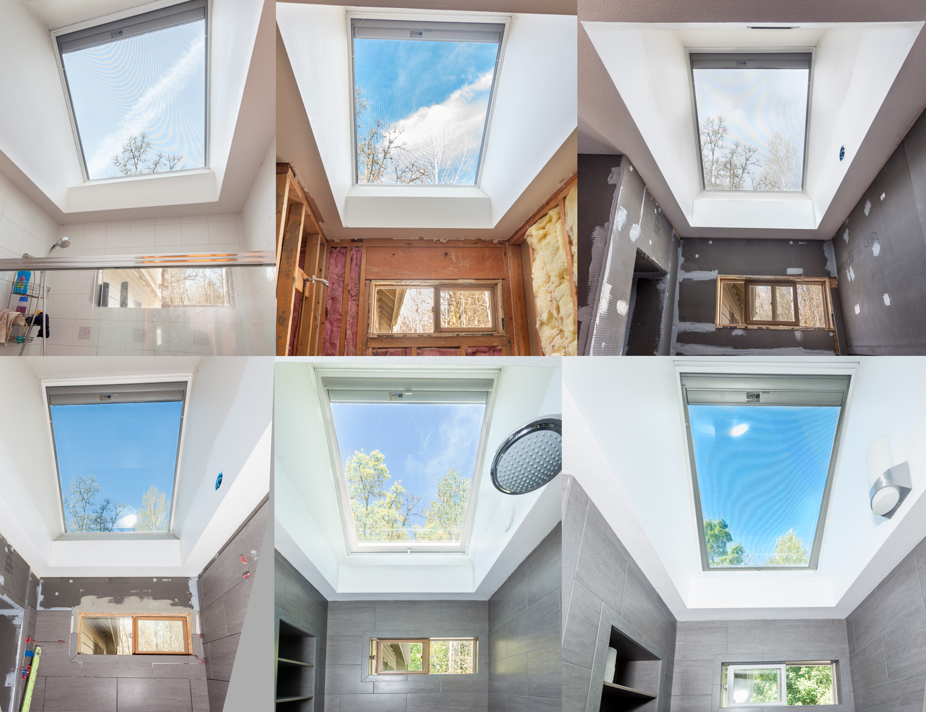 Week 15: Skylight, paint, trim, skylight? - Snover family blog