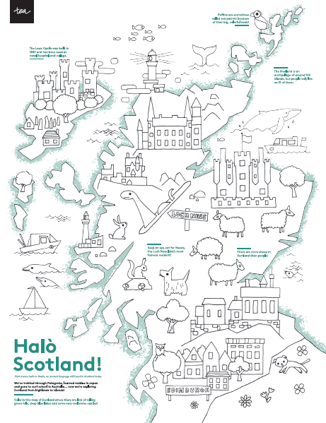 Scotland: A Land of Wonder | Coloring Activities for Little Citizens ...