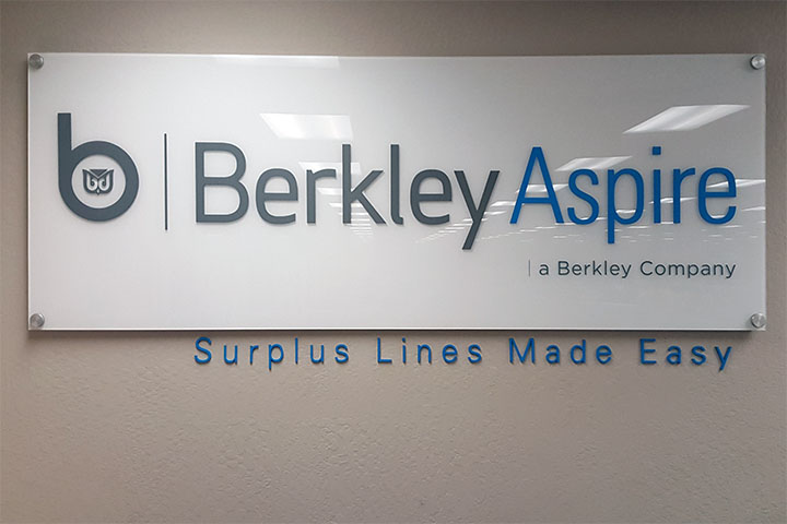 Custom Office Lobby Sign Examples using varied materials