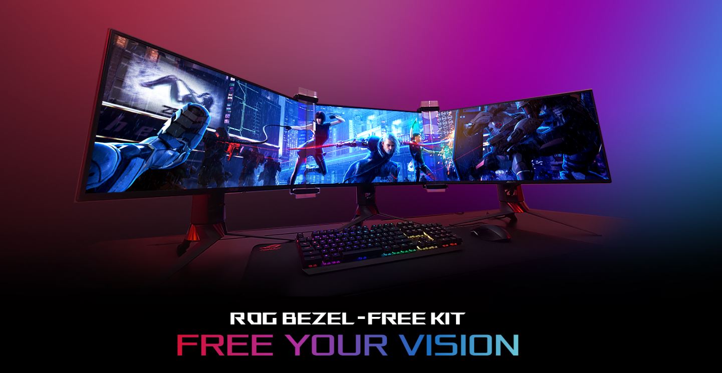 ASUS ROG Bezel-Free es un kit que elimina el bisel de configuraciones ...