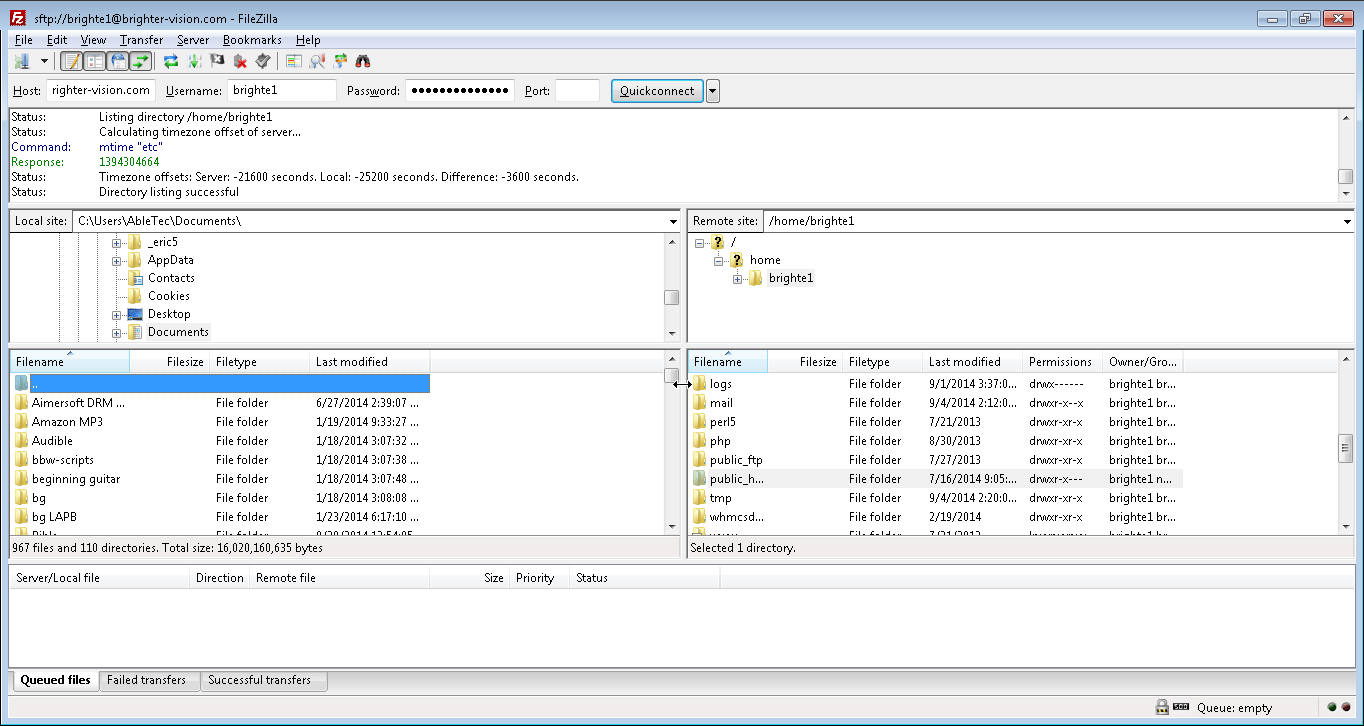 Using FileZilla to Back Up Your Site - Welcome to Bright Stars Web