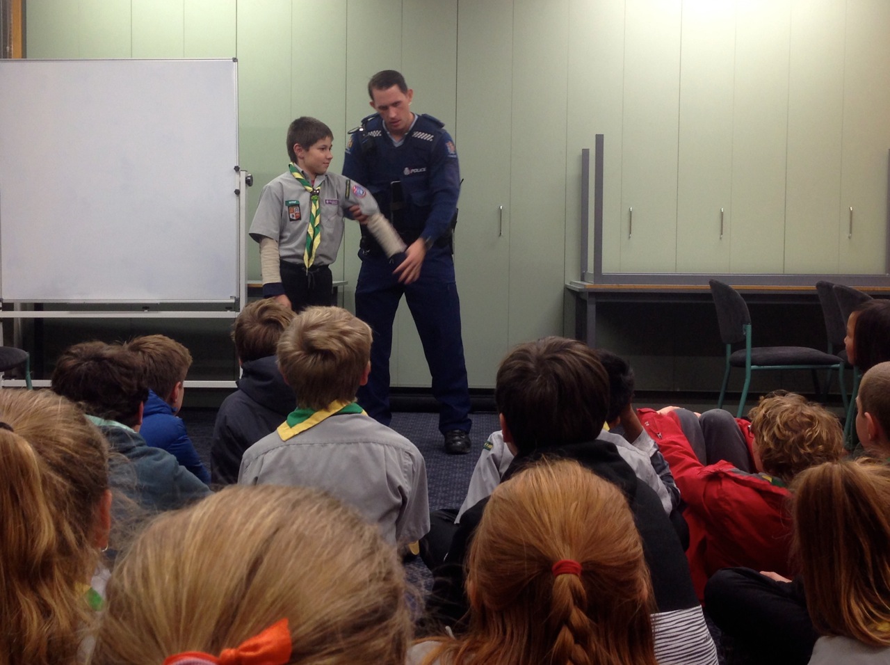 Scouts Visit Johnsonville Police Station | Brooklyn Scouts, Wellington
