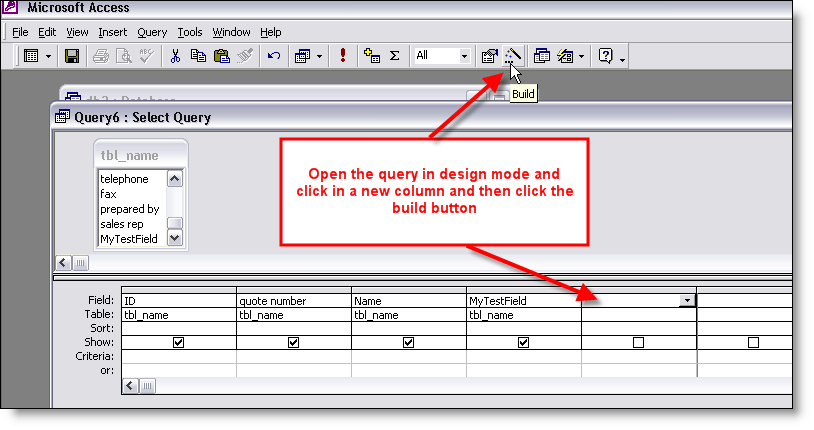 How to use a function in a query | BTAB Development