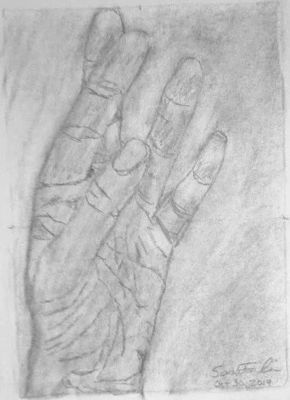 Modified Contour Drawing Hands