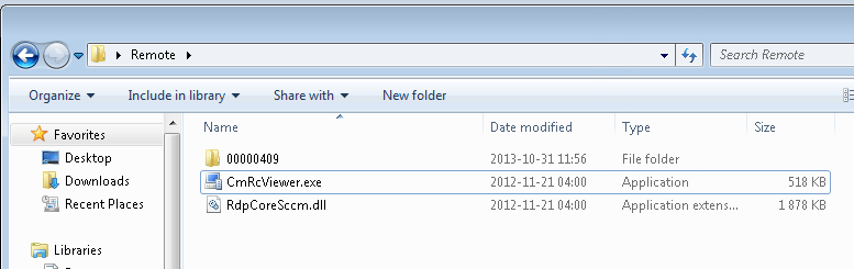 Running Remote control viewer of sccm 2012 standalone(without console ...