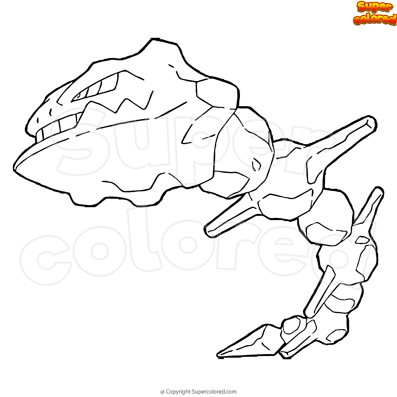Steelix Para Colorear - Pokemon Coloring Pages For Kids And Children ...