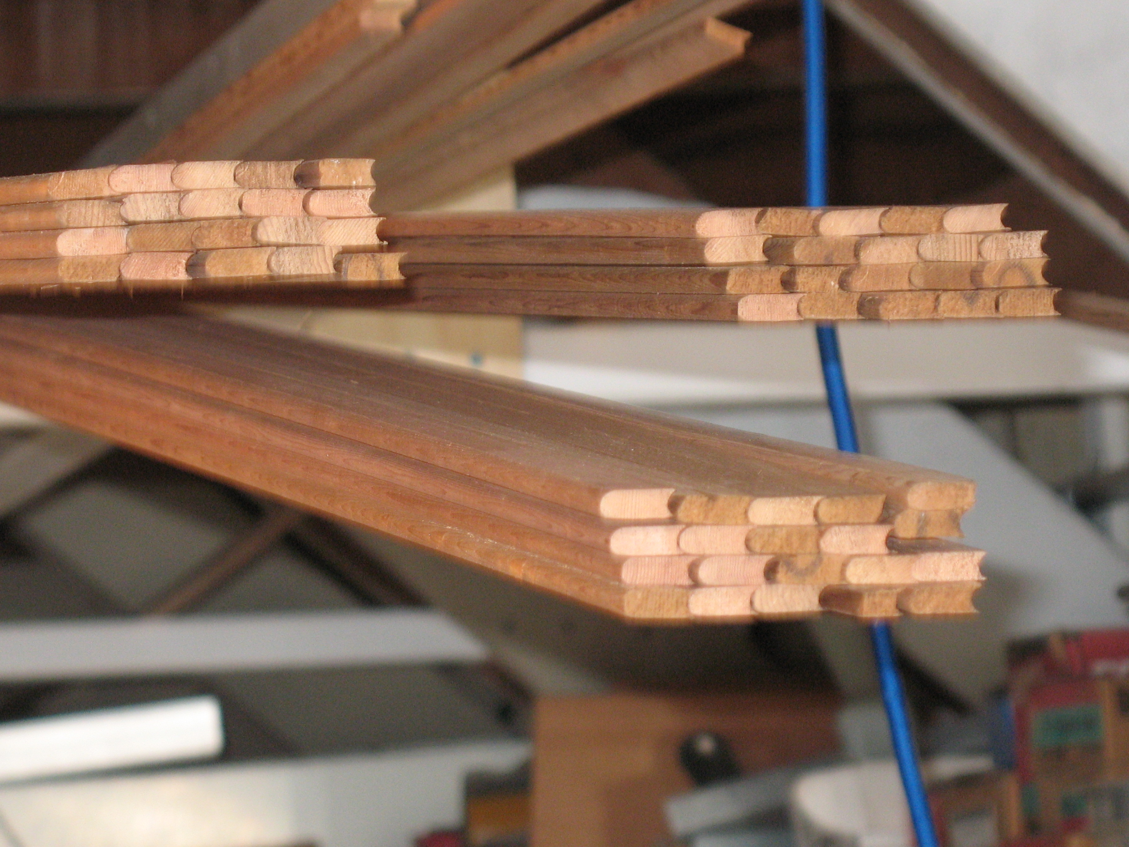 Routing Bead & Cove on the strips | Cedar Dreams