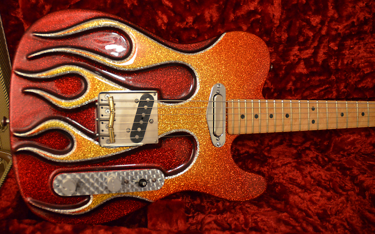 Custom Built Hot Rod Flame Telecaster | ChasingGuitars