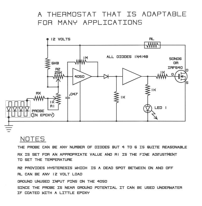 thermostat circuit diagram - Circuit Diagram