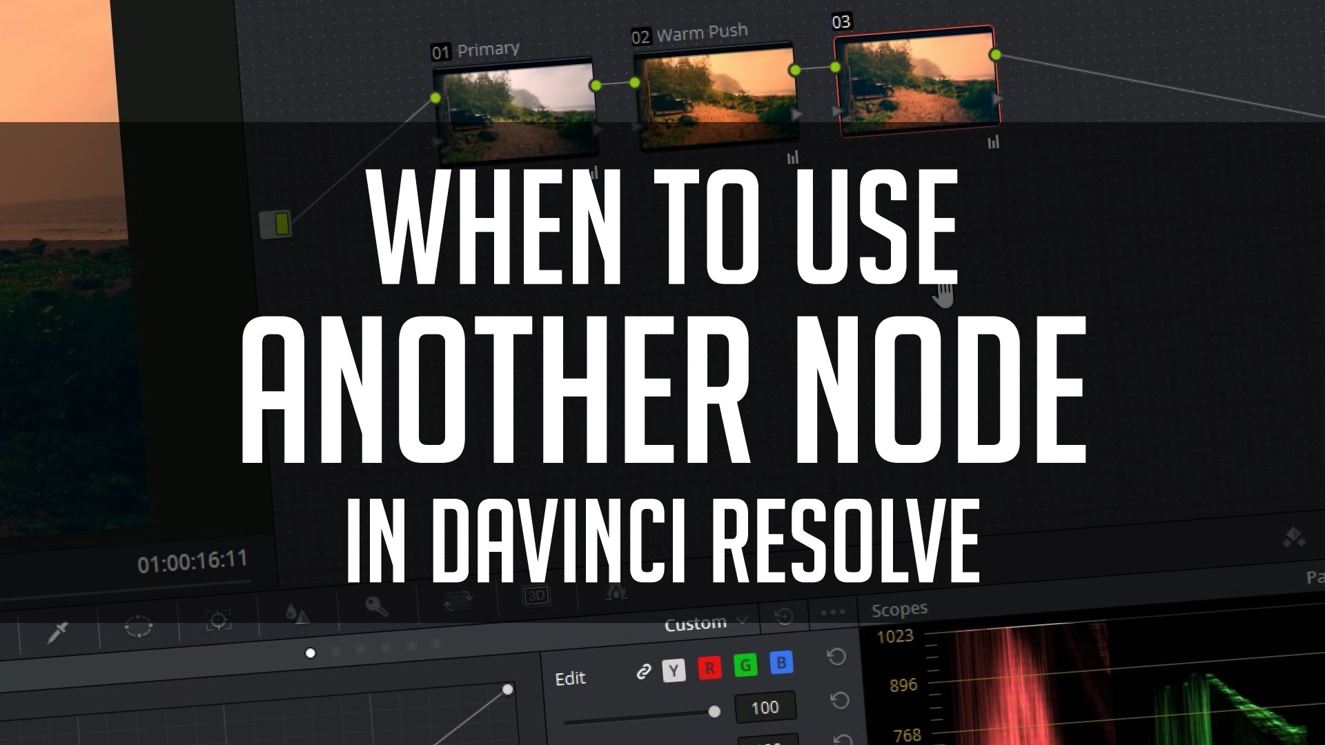 When To Use Another Node Davinci Resolve Colour Grading Tutorial By