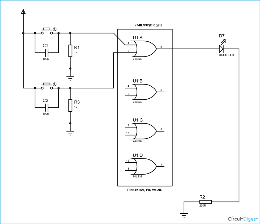 Circuit Diagram Of 3 Input Cmos Nor Gate Using Arduino