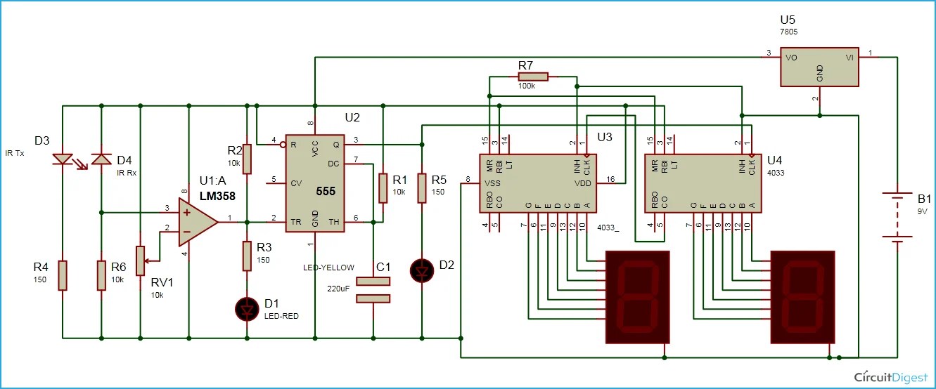 Digital Counter Circuit Diagram - Wiring Flow Schema