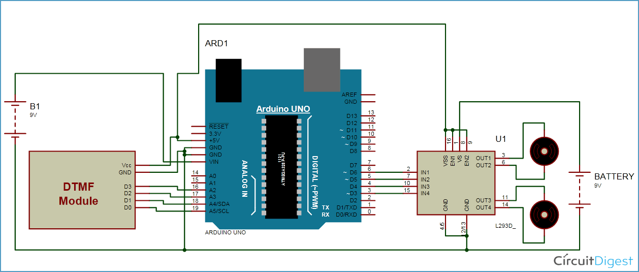 Home Automation Using Dtmf Decoder Circuit Diagram - Circuit Diagram