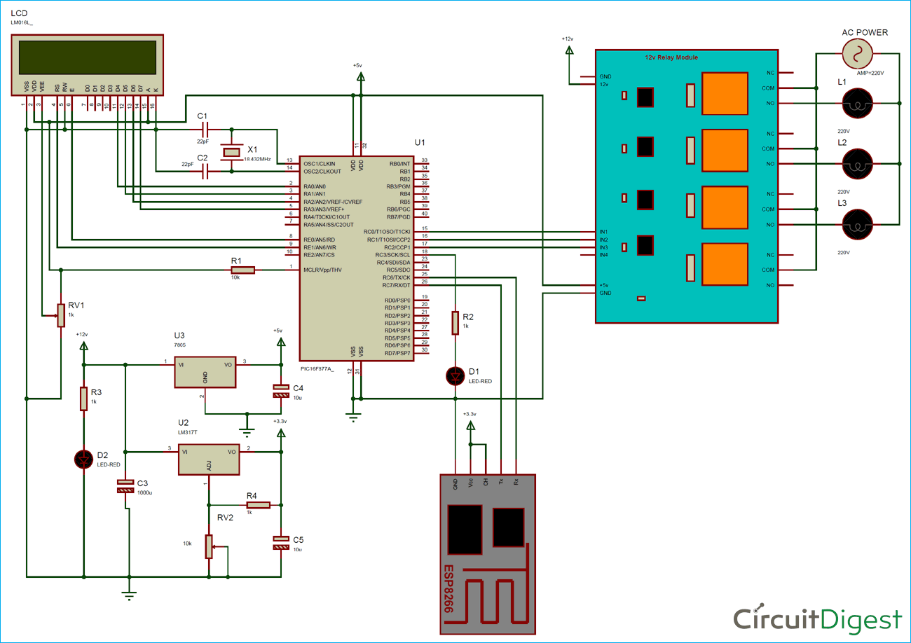 Microcontroller Circuit Diagram Home Automation System Pdf - Circuit Diagram